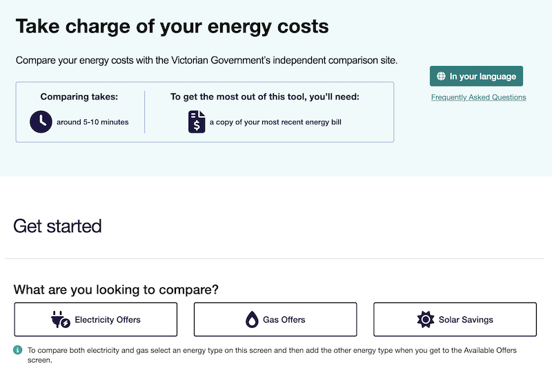 Victorian Energy Compare